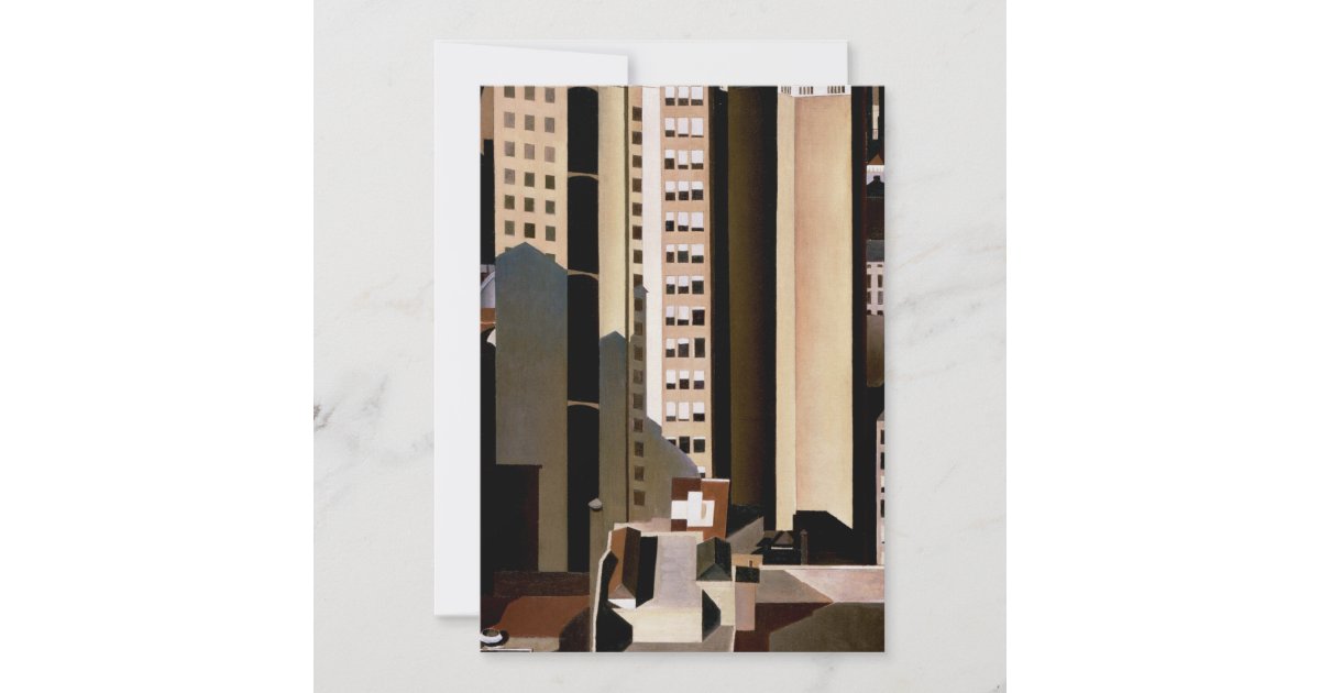 Vintage Architecture, Skyscrapers by Sheeler, 1922 Invitation | Zazzle