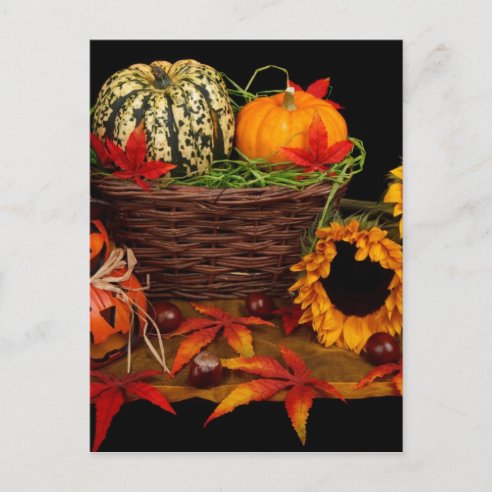 Vintage Autumn Postcards | Zazzle CA