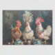 Vintage Chickens Tea Party Decoupage Tissue Paper | Zazzle