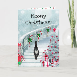 Vintage Cat Christmas Cards | Zazzle CA
