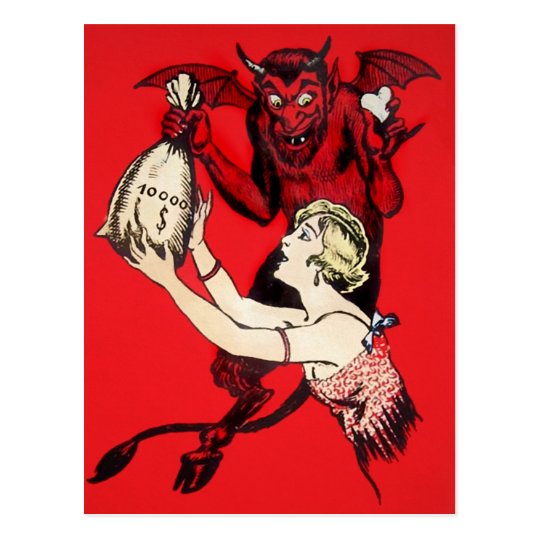 Vintage Devil Postcard | Zazzle.ca
