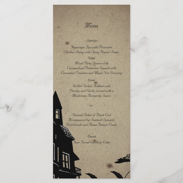 Gothic Menus | Zazzle.ca