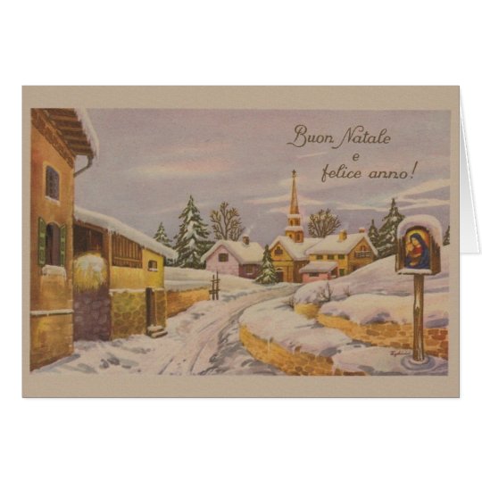 Vintage Italian Religious Christmas Card | Zazzle.ca