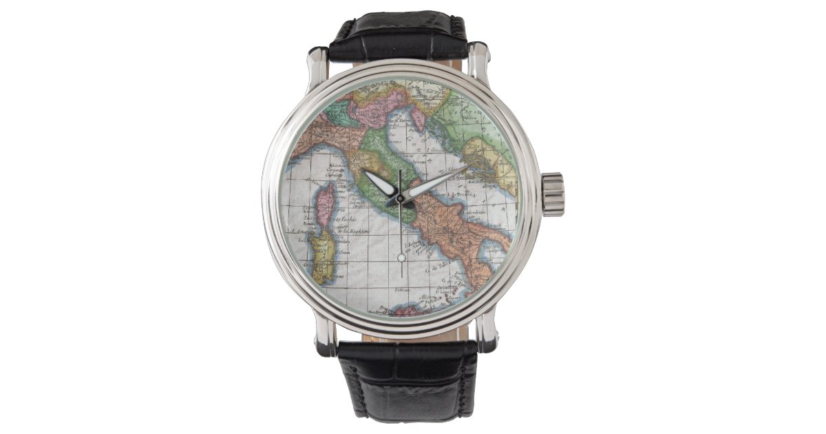 Vintage Map of Italy (1780) Watch | Zazzle