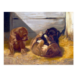 Vintage Puppy Postcards, Vintage Puppy Post Card Templates