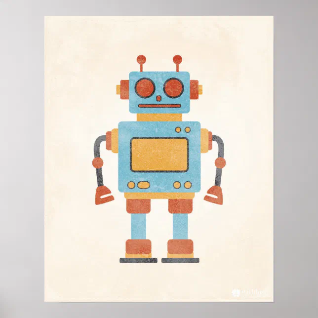 Vintage Robot Poster | Zazzle