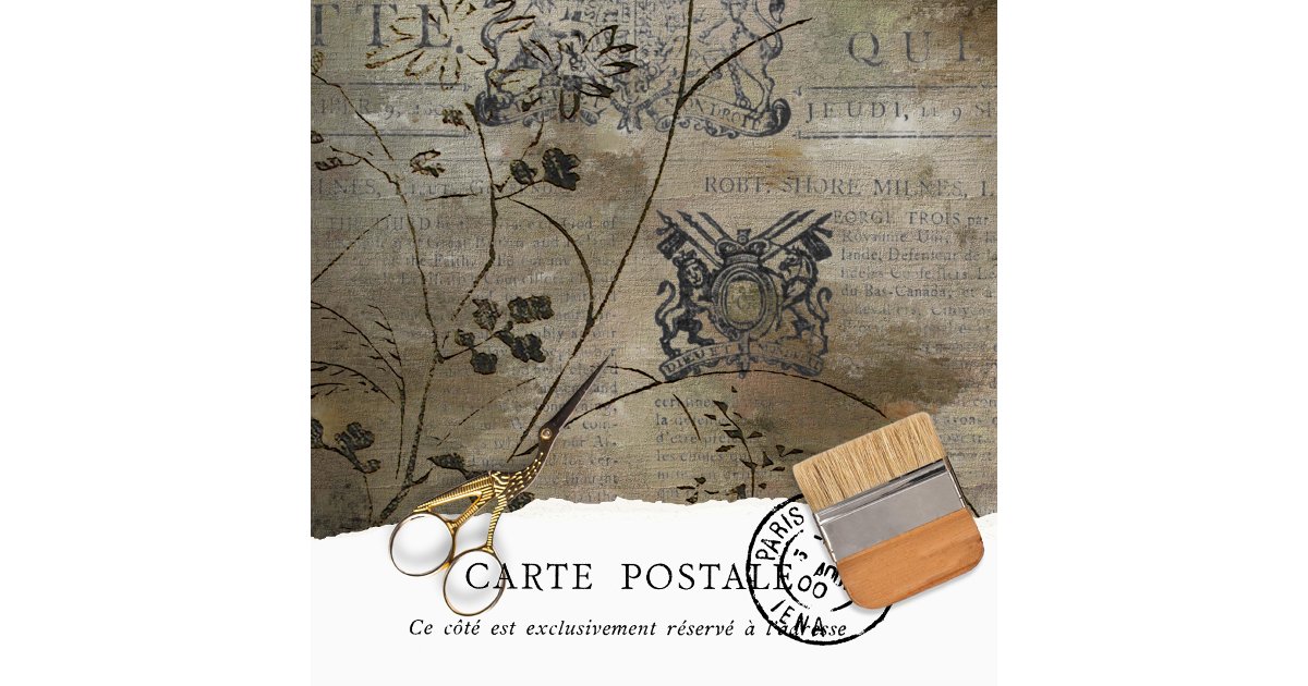 Vintage Rustic Brown Texture Distressed Decoupage Tissue Paper | Zazzle