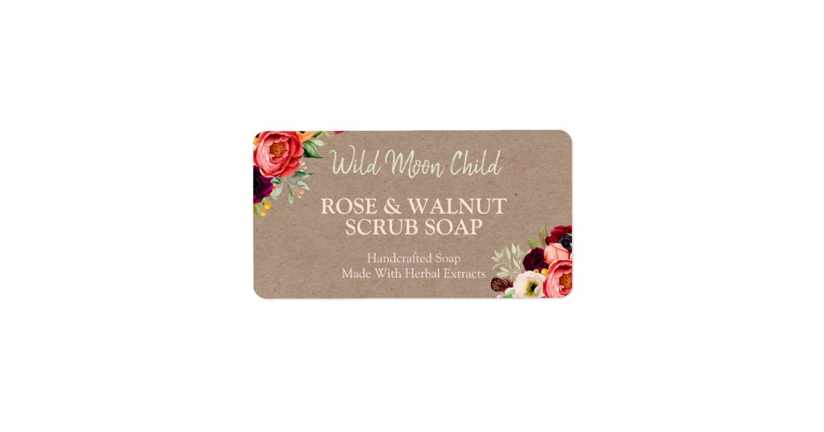 Vintage Rustic Kraft Soap Product Labels | Zazzle