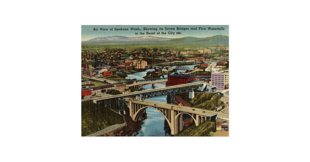 Vintage, Spokane, Washington Postcard | Zazzle.ca