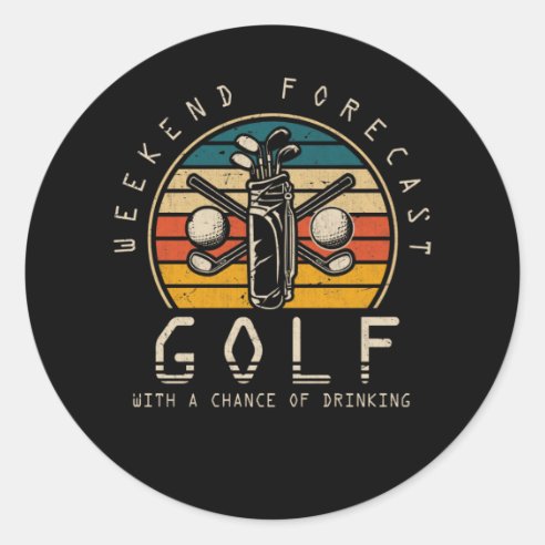 Funny Golf Stickers | Zazzle CA
