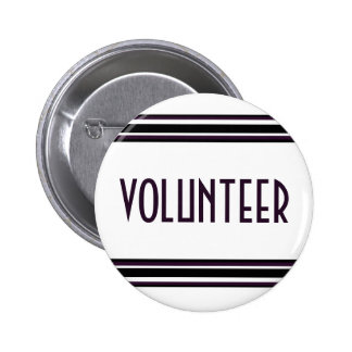 Volunteer Buttons, Volunteer Pinback Button Designs