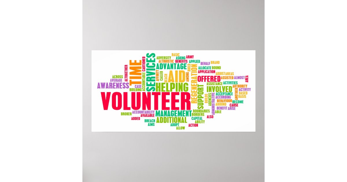 Volunteer Poster | Zazzle