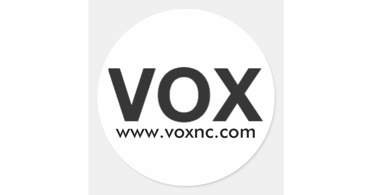 VOX Logo (Sticker) Classic Round Sticker | Zazzle
