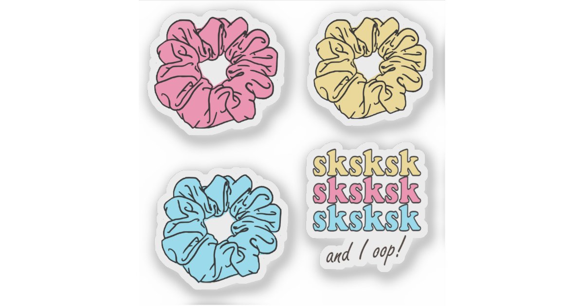 VSCO Girl Themed Sticker Set | Zazzle