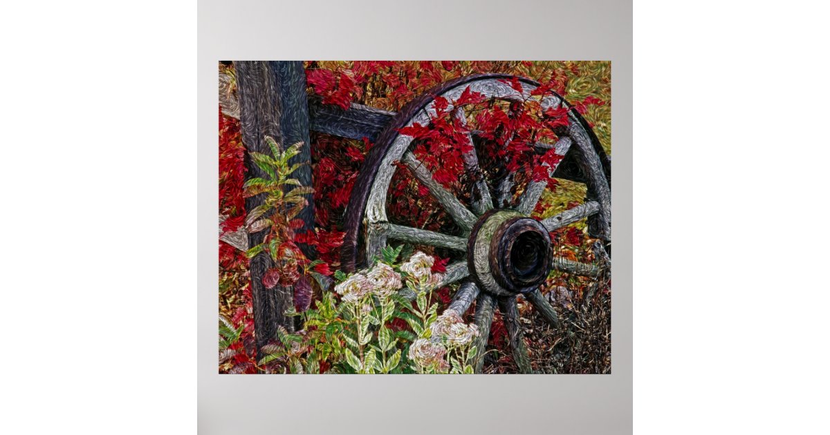Wagon Wheel Print | Zazzle