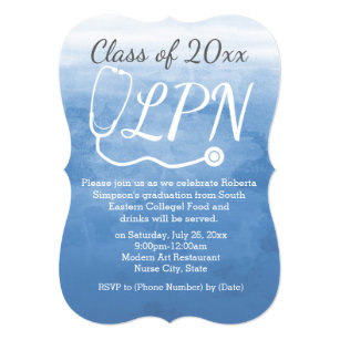 Lpn Graduation Invitations | Zazzle.ca