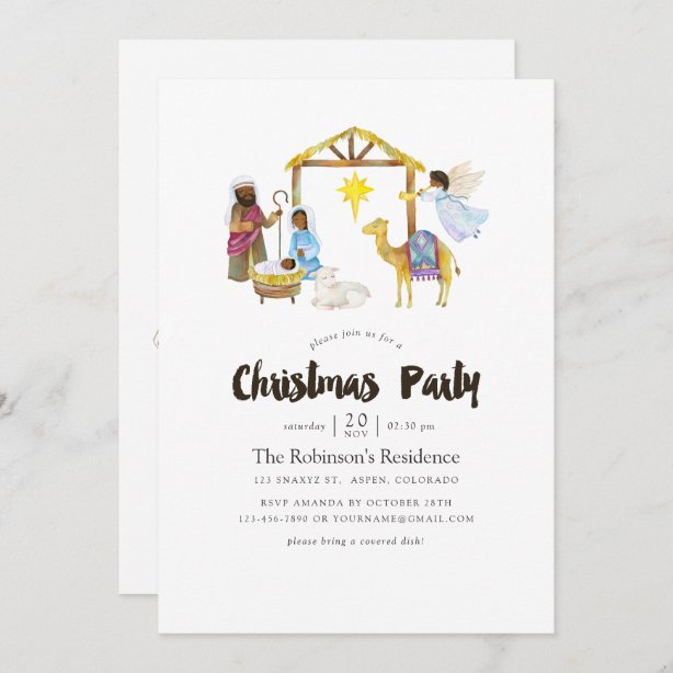 Religious Christmas Invitations & Announcements | Zazzle CA