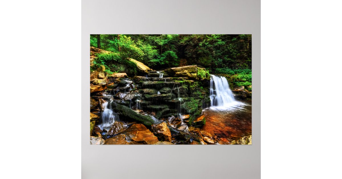 Waterfall Fantasy 19x13 Poster | Zazzle