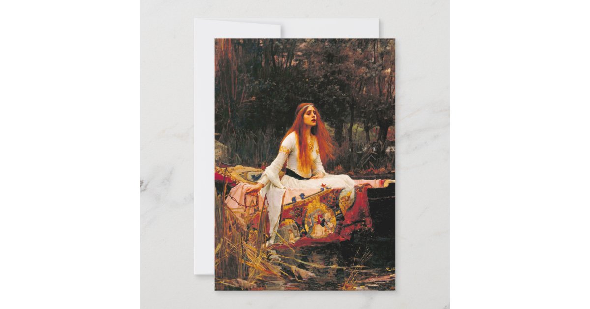Waterhouse Lady of Shalott Invitation | Zazzle