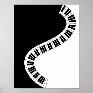 Piano Keyboard Posters, Prints & Poster Printing | Zazzle CA