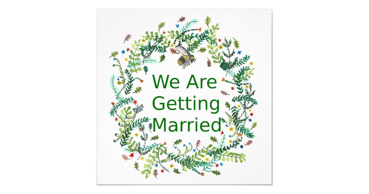 We are getting married invitation | Zazzle.ca