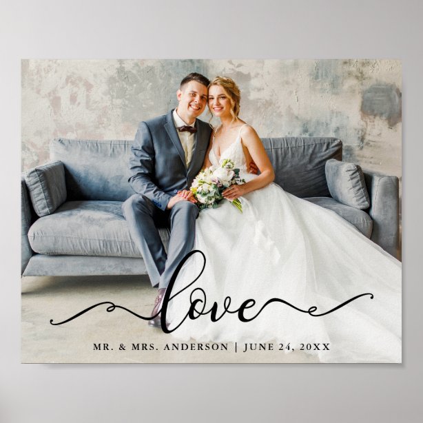 Just Married Posters, Prints & Poster Printing | Zazzle CA