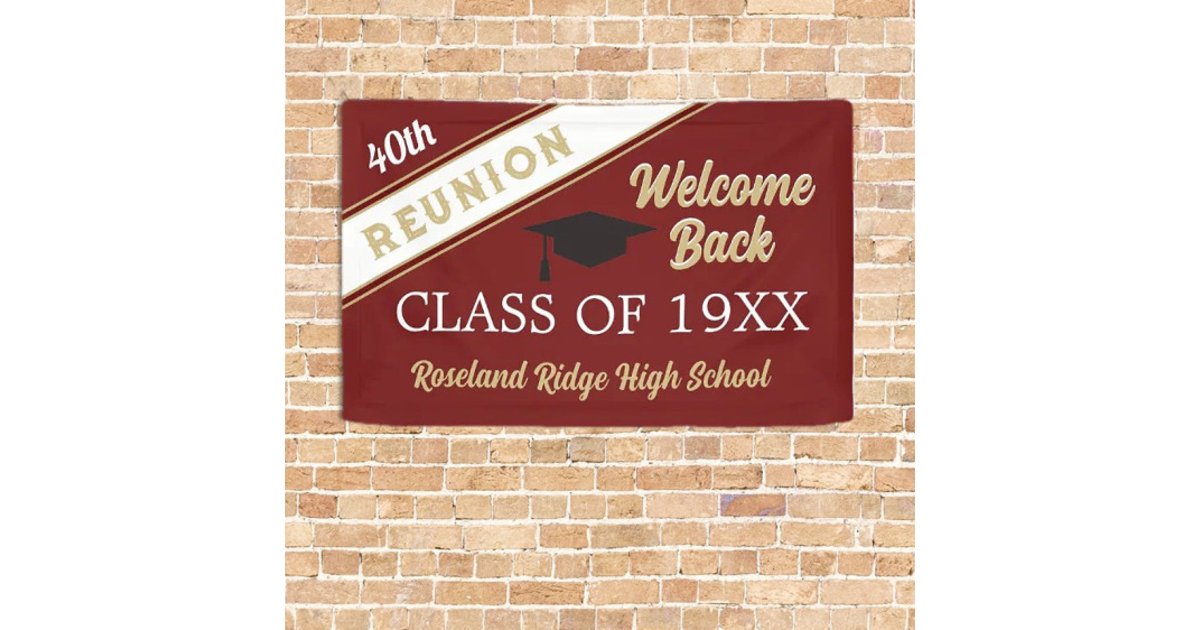 Welcome Back Class Reunion Banner | Zazzle