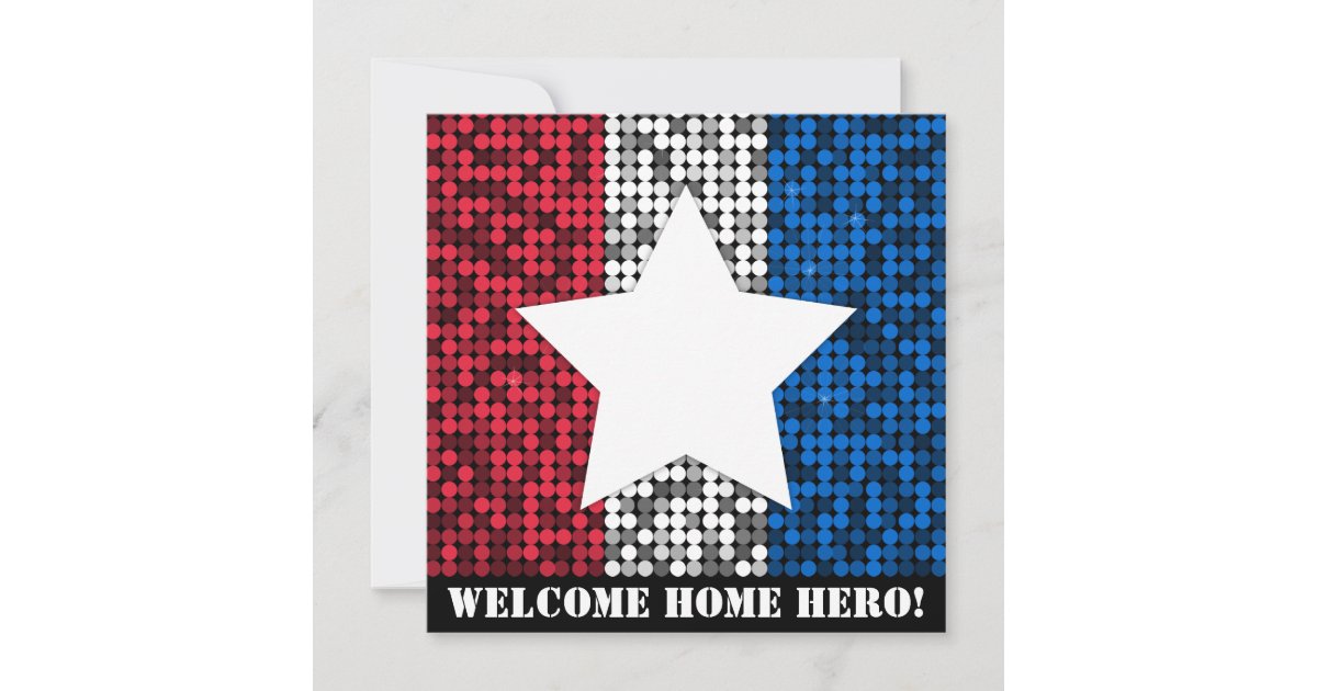 "Welcome Home Hero" Invitation | Zazzle