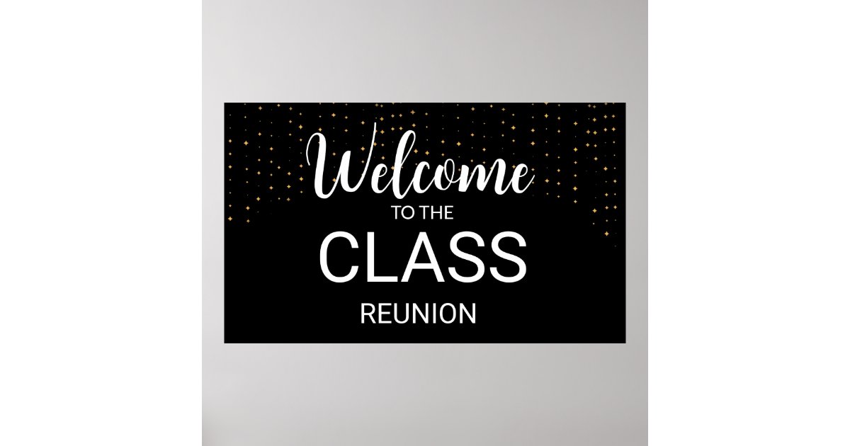 welcome to the class reunion poster | Zazzle