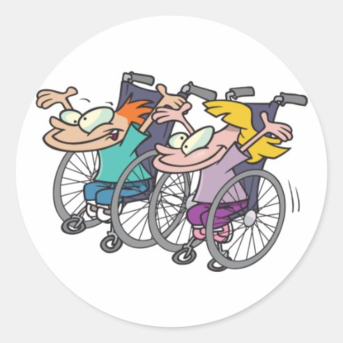 Wheelchair Stickers | Zazzle CA