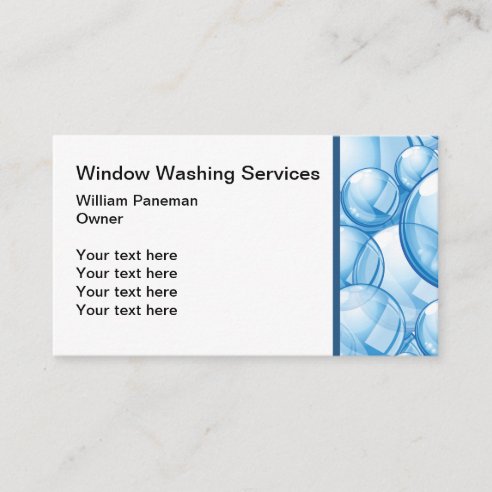 Window Washing Business Cards & Profile Cards | Zazzle CA