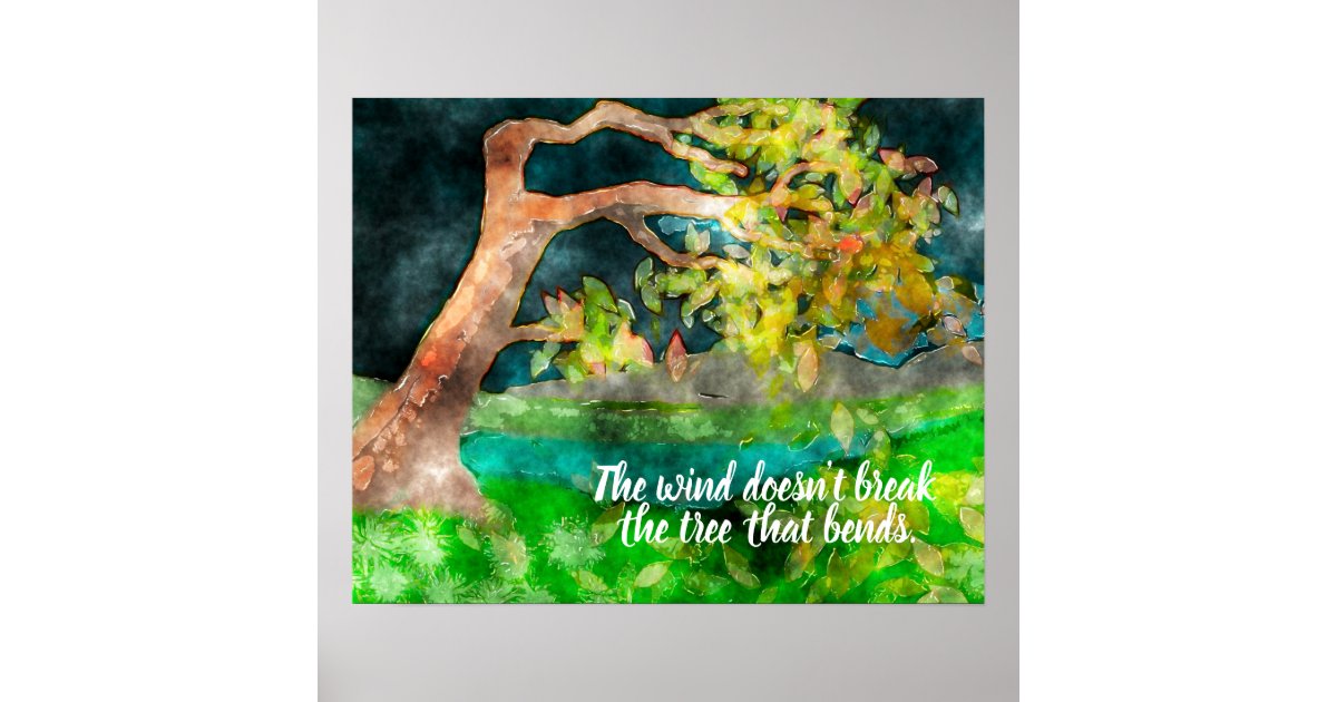 Windswept Tree Poster | Zazzle