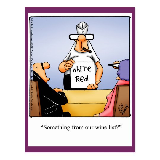 Wine Humour Postcard "Spectickles" | Zazzle.ca