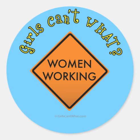 Construction Work Stickers | Zazzle CA