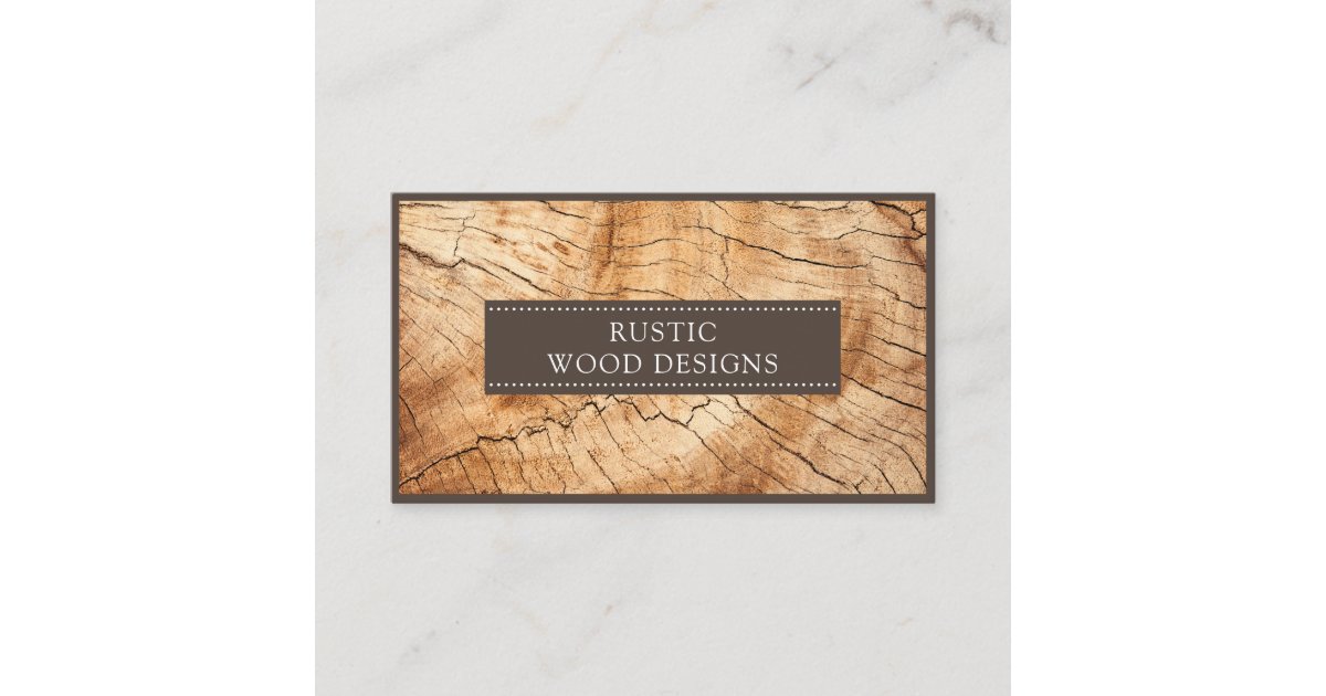 Woodworker Wood Business Card | Zazzle