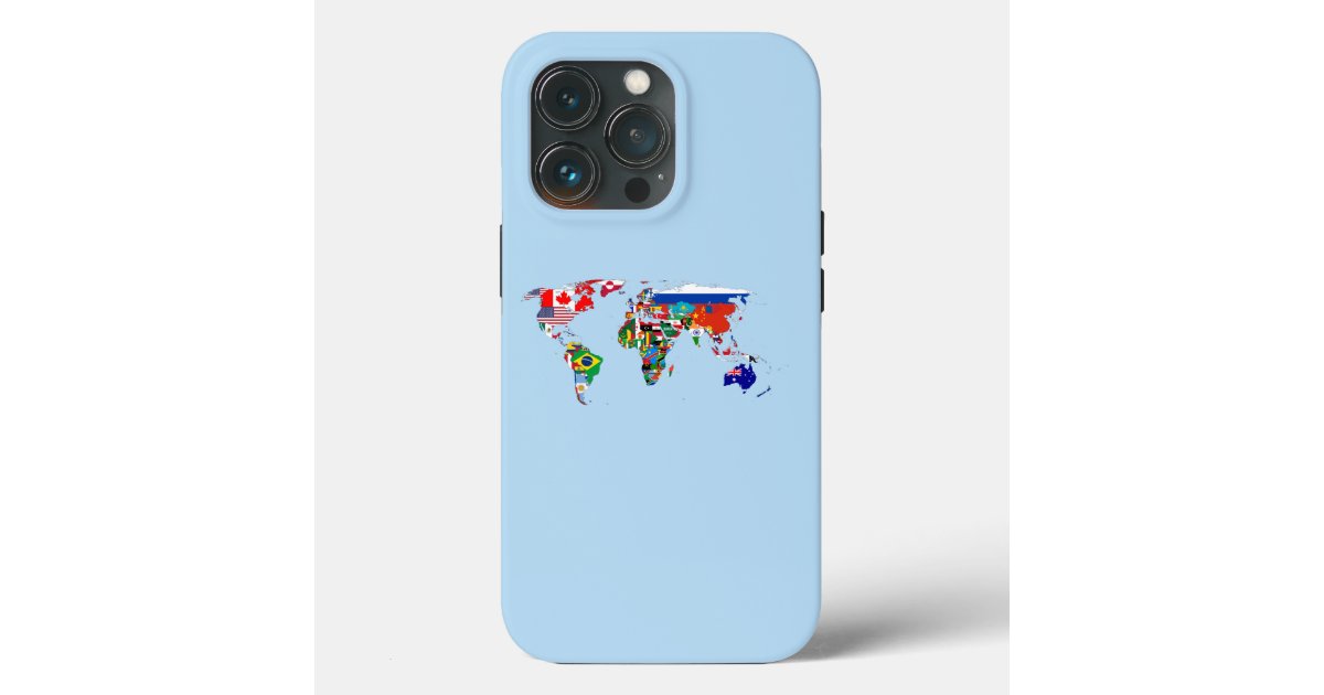World Map of Flags iPhone / iPad case | Zazzle