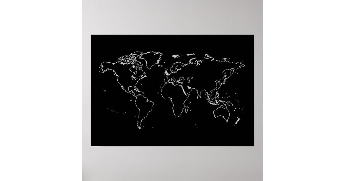world map . planispheres poster | Zazzle