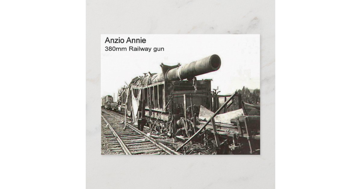 World War II Railway gun, Anzio Annie Postcard | Zazzle