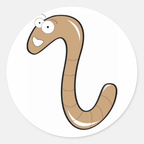 Worm Stickers | Zazzle CA