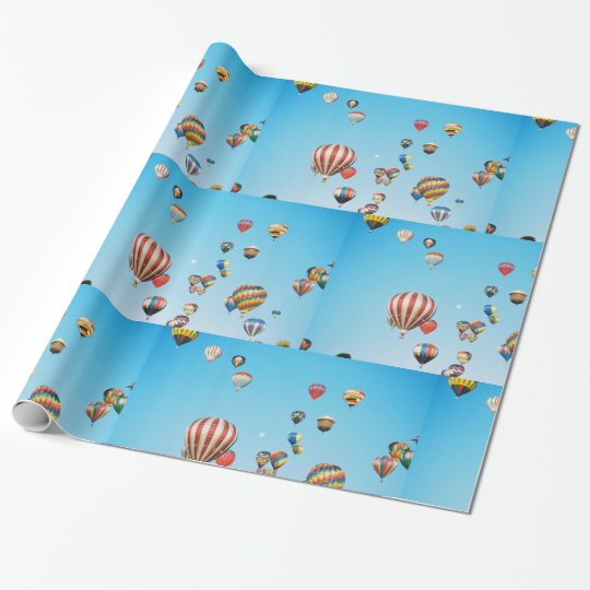 Wrapping Paper- Hot Air Balloons Wrapping Paper | Zazzle.ca