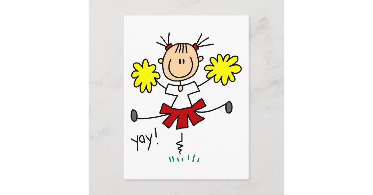 Yay Team Cheering Tshirts and Gifts Postcard | Zazzle
