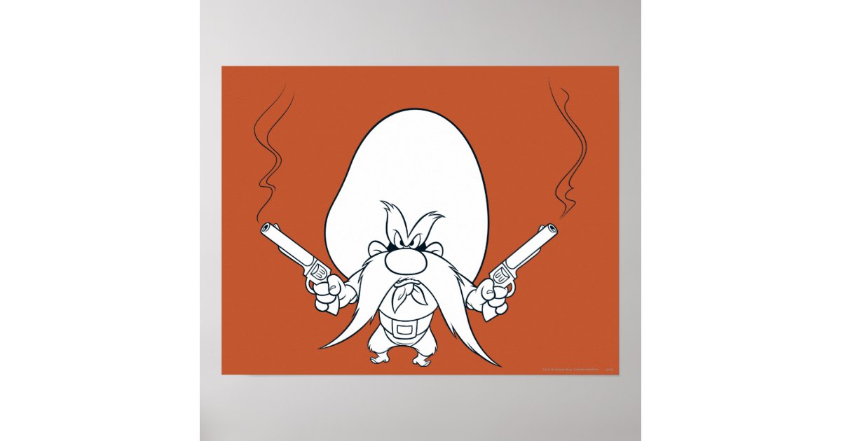Yosemite Sam Smoking Guns Poster | Zazzle