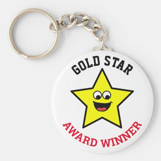 You Deserve A Gold Star | Award Winner Keychain | Zazzle.ca