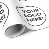 Your Company Logo Wrapping Paper | Zazzle