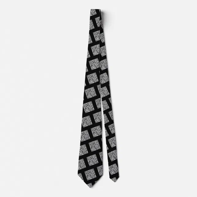 Your QR Code Personalized Neck Tie Custom Colours | Zazzle