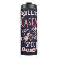You're Awesome Personalized Names Words Navy Pink Thermal Tumbler | Zazzle