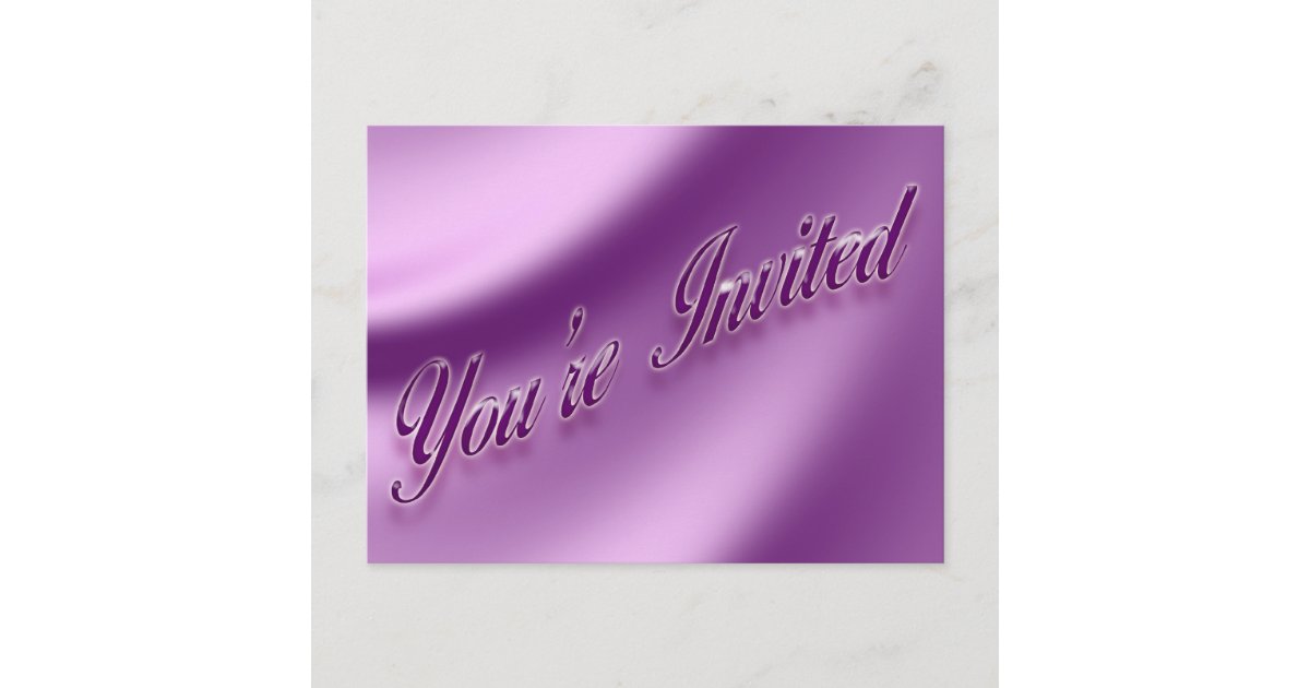 You're Invited Invitation Postcard | Zazzle