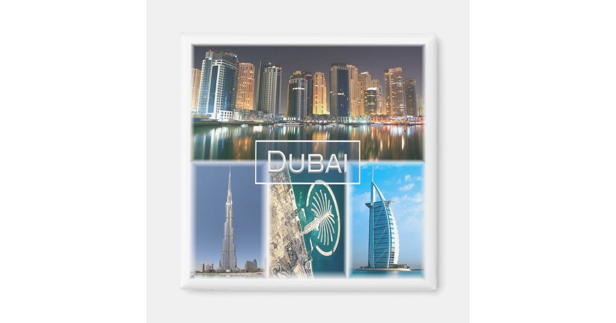 zAE004 DUBAI, United Arab Emirates, Uae, Fridge Magnet | Zazzle