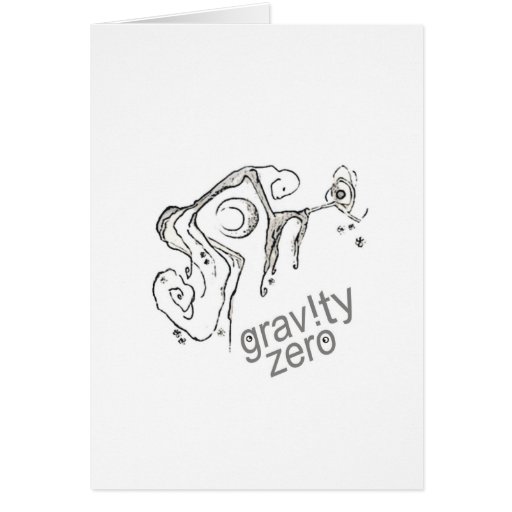 Zero Gravity Greeting Card | Zazzle