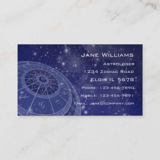 Zodiac Horoscope Business Card | Zazzle.ca